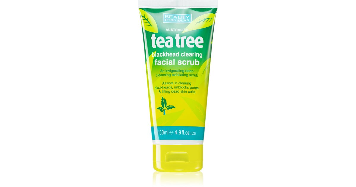 Beauty Formulas Tea Tree exfoliant purifiant visage pour peaux à ...