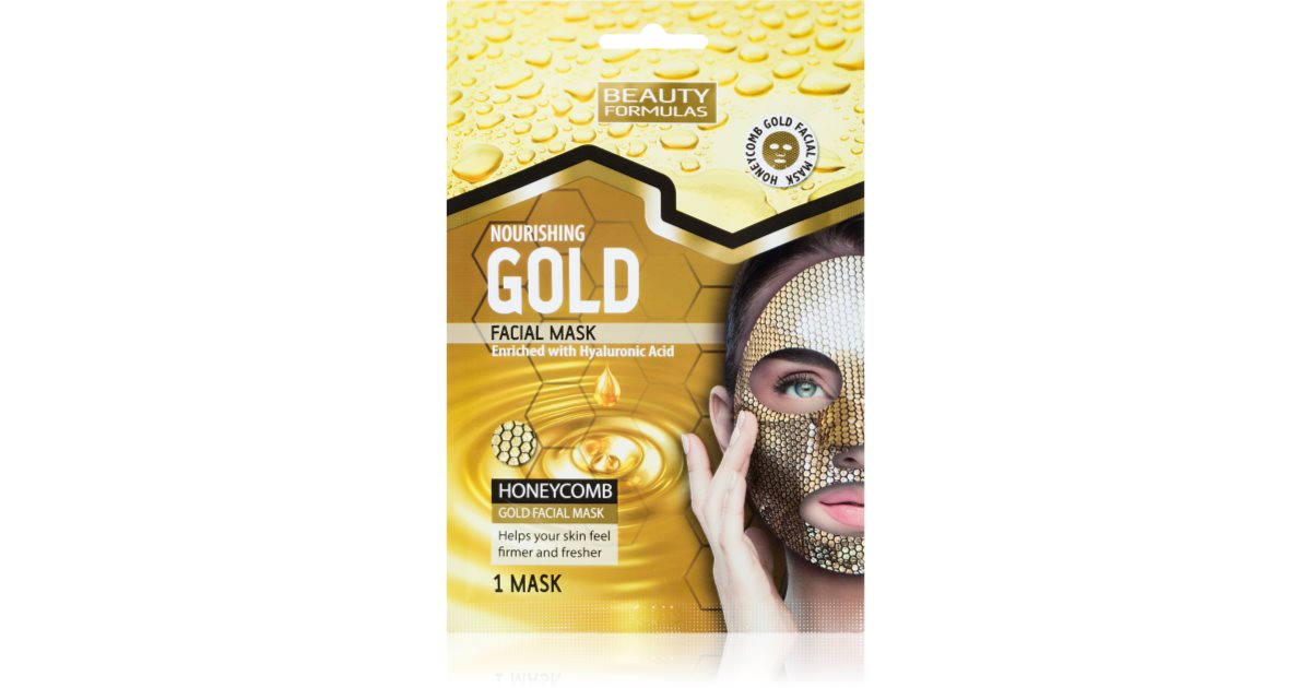 Beauty Formulas Gold nourishing sheet mask with hyaluronic acid ...