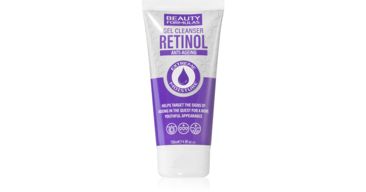 Beauty Formulas Retinol Deep Cleansing Gel with anti-wrinkle effect ...