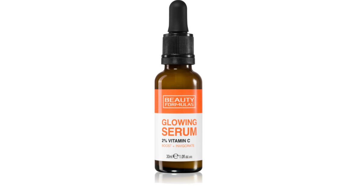 Beauty Formulas Glowing 2% Vitamin C sérum facial iluminador | notino.pt