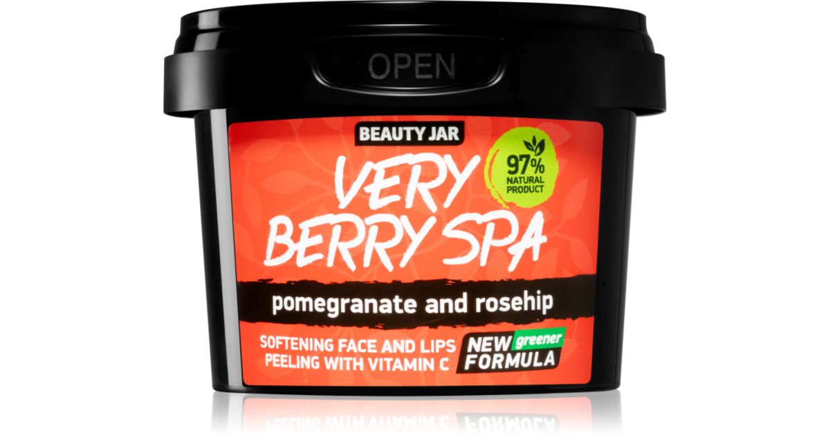 Beauty Jar Very Berry Spa Blødgørende sukkerskrub til ansigt | notino.dk