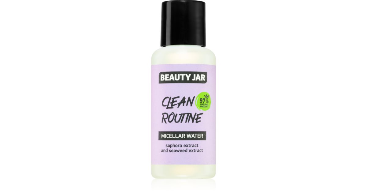 Beauty Jar Clean Routine cleansing and makeup-removing micellar water ...