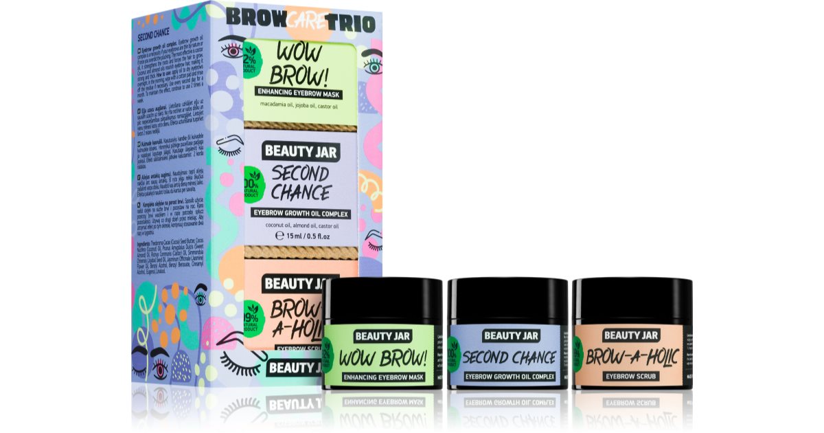 Beauty Jar Brow Care Trio gift set for eyebrows | notino.co.uk