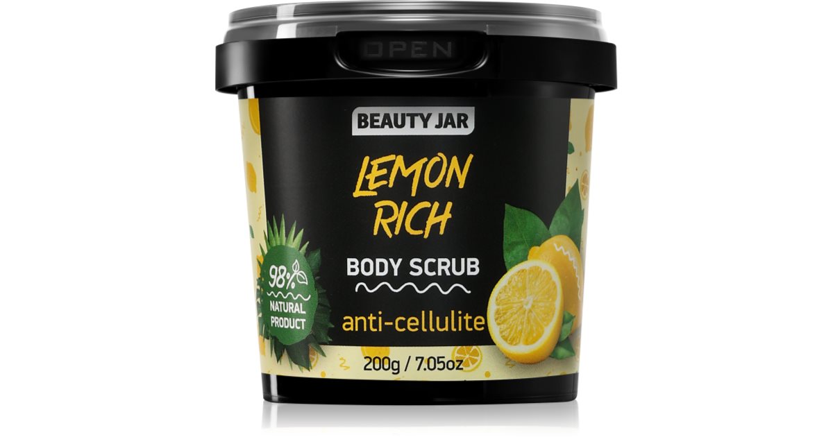 Beauty Jar Lemon Rich tělový peeling proti celulitidě | notino.cz