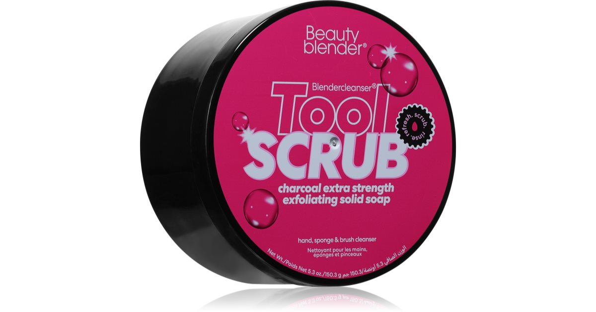 beautyblender® Tool Scrub Charcoal solid cleanser for makeup sponges ...