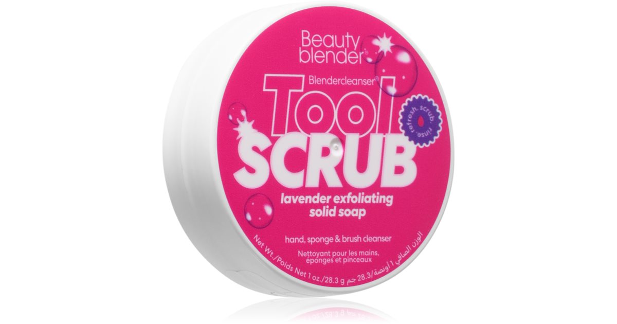 beautyblender® Tool Scrub Lavender solid cleanser for makeup sponges ...