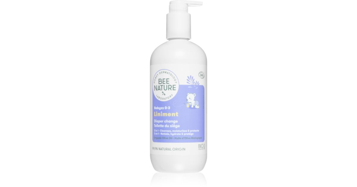 Bee Nature Babyzz Liniment crème nettoyante pour le soin quotidien des fesses de bébé | notino.be