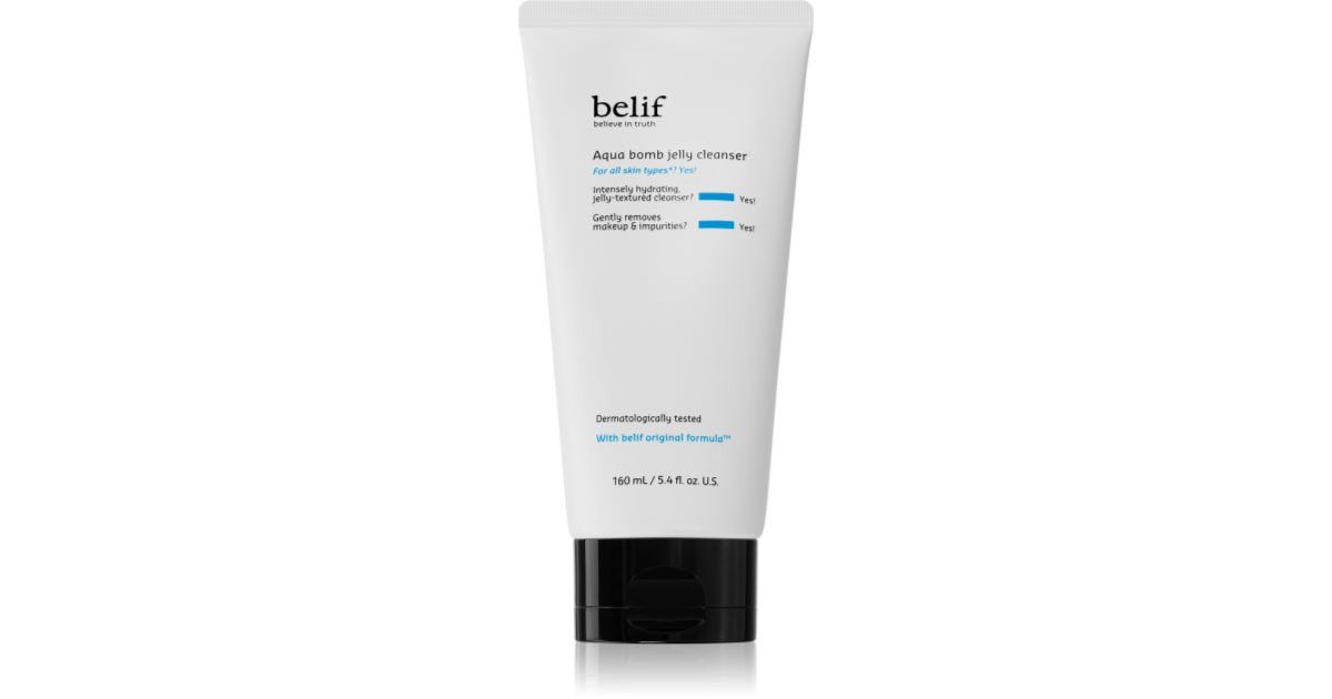 belif Aqua Bomb Jelly Cleanser gel nettoyant hydratant avec effets ...