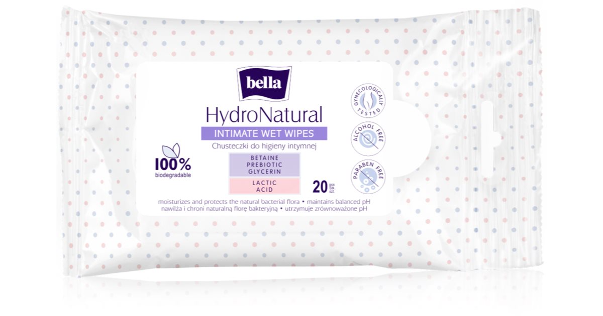 BELLA HydroNatural vlhčené obrúsky na intímnu hygienu | notino.sk