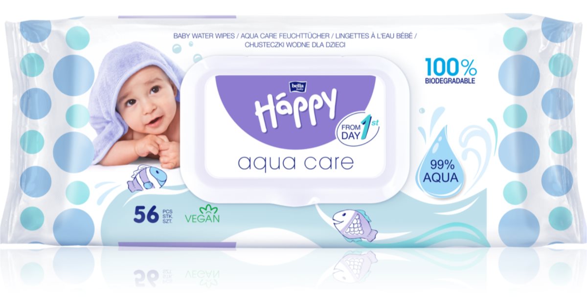 Bella Baby Happy Aqua Care salviette detergenti umidificate per bambini ...