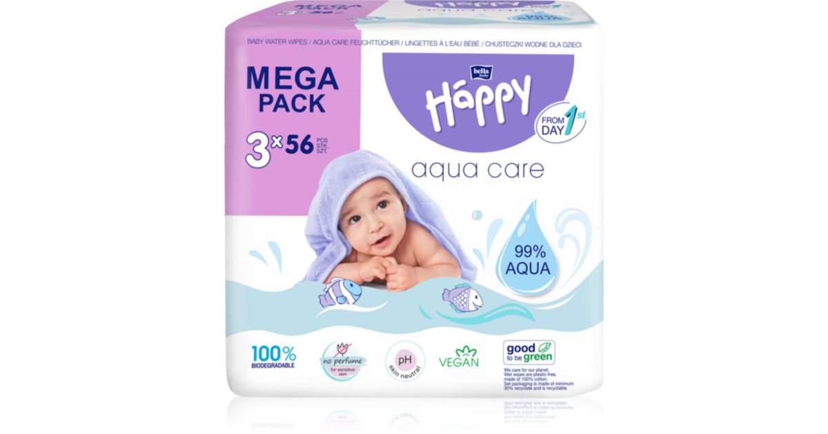 Bella Baby Happy Aqua Care wet wipes for kids | notino.co.uk