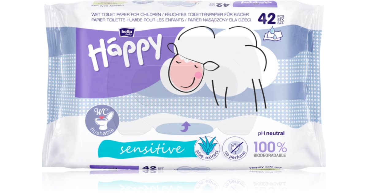 Bella Baby Happy Sensitive moist toilet tissue for children | notino.ie