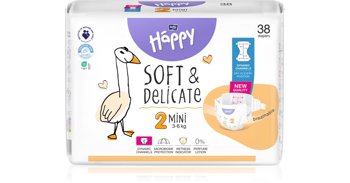 Bella Baby Happy Soft&Delicate Size 2 Mini fraldas descartáveis | notino.pt