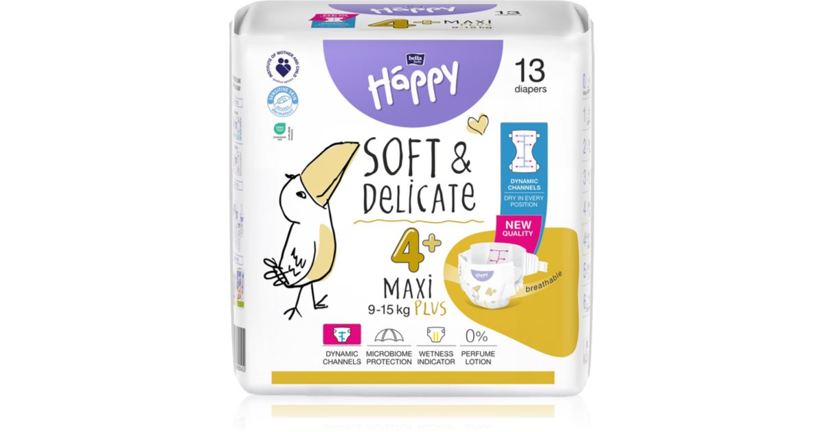 Bella Baby Happy Soft&Delicate Size 4+ Maxi Plus scutece de unică ...
