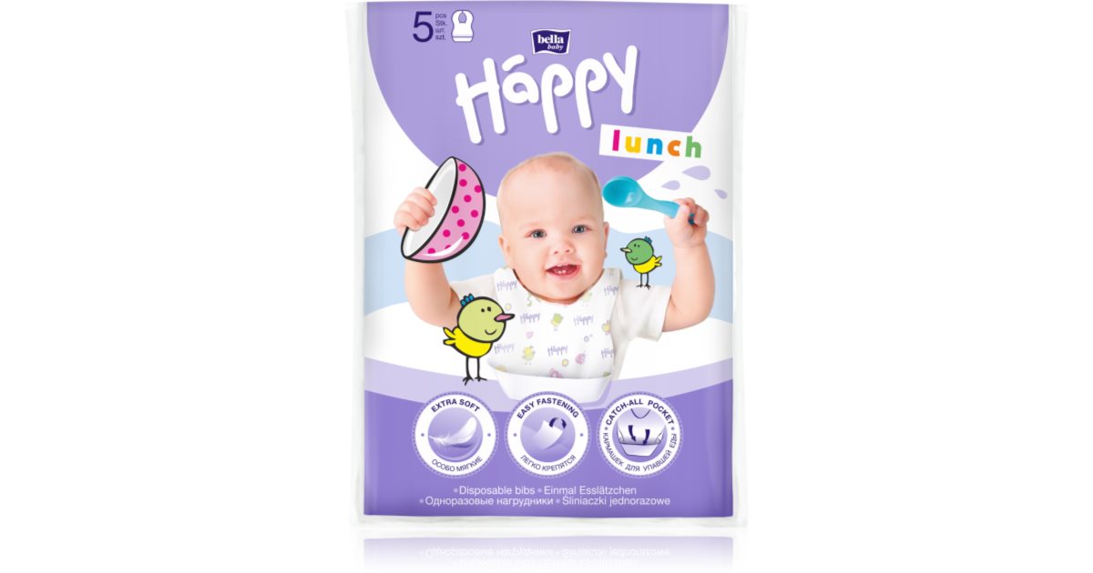 Bella Baby Happy Lunch baby bib single-use | notino.co.uk