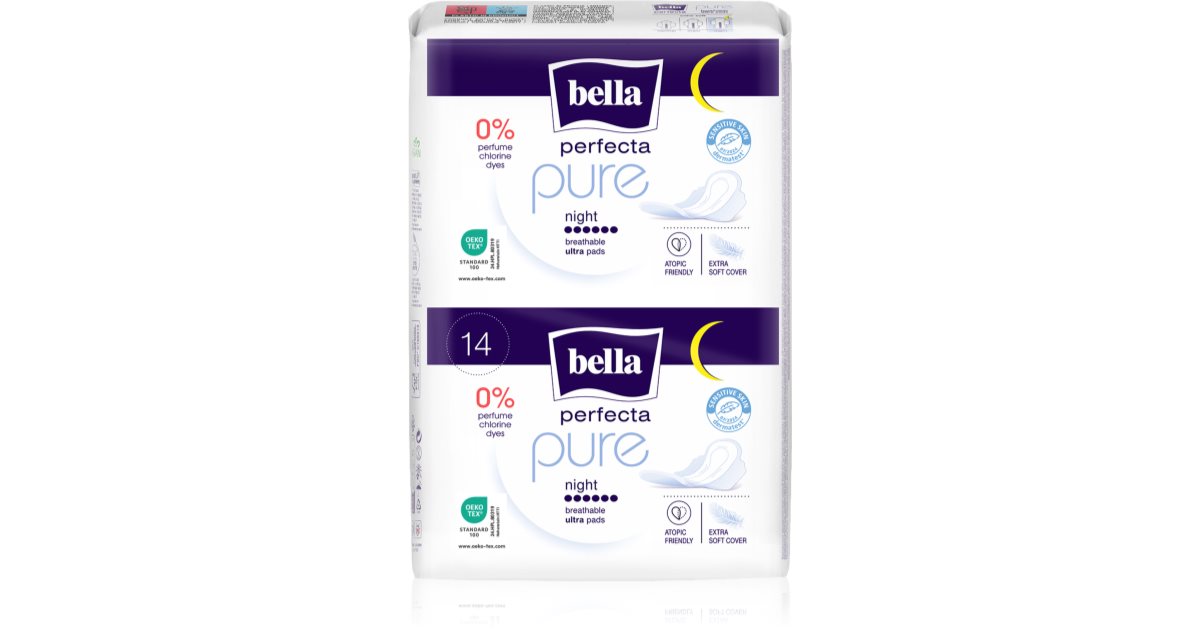 BELLA Perfecta Pure Night ultra-thin period pads | notino.ie
