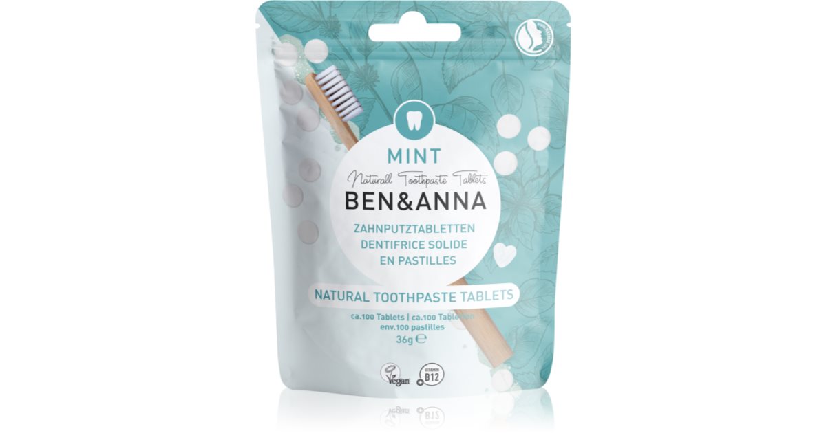 BEN&ANNA Natural Toothpaste Tablets Tandpasta i tabletform | notino.dk