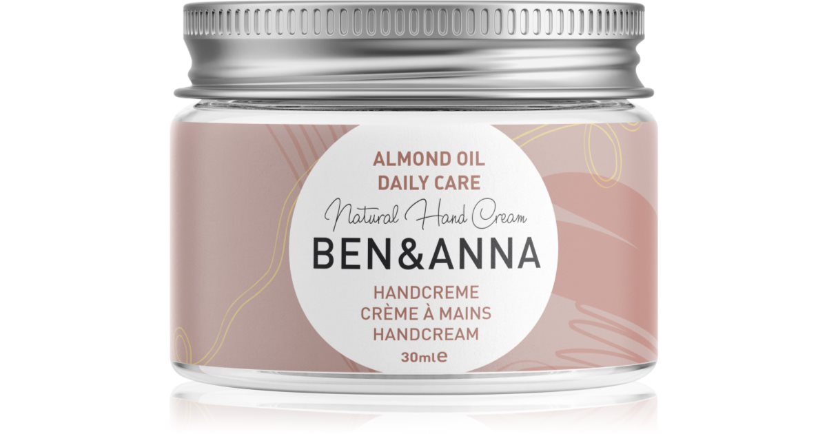 BEN&ANNA Natural Hand Cream Daily Care crema per le mani con olio di ...