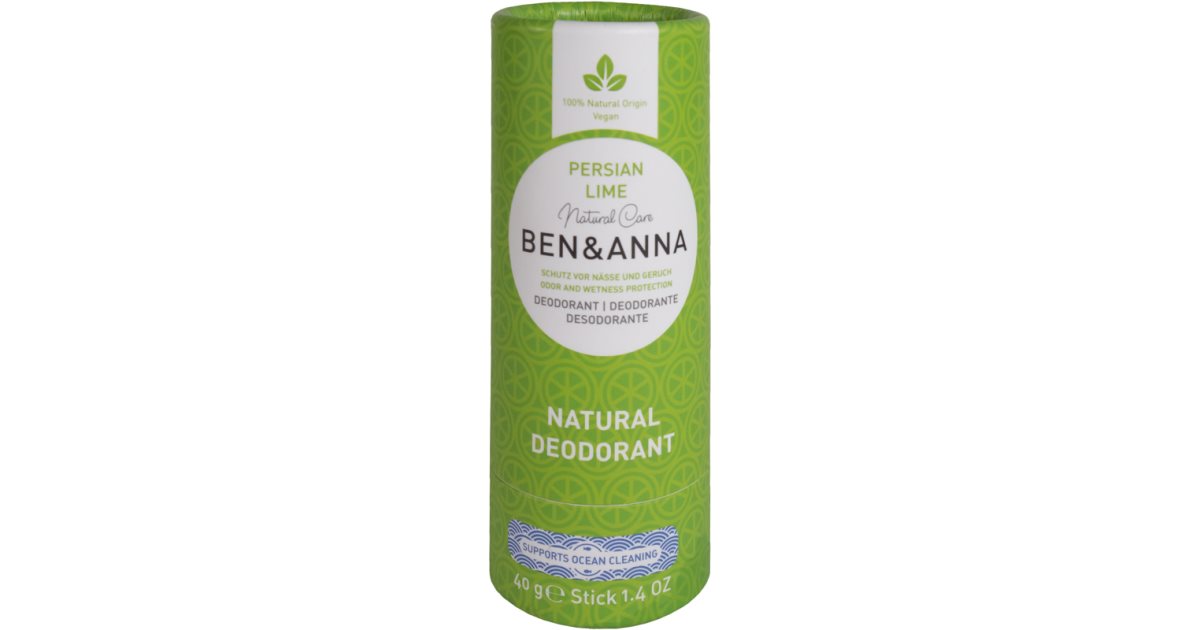 BEN&ANNA Natural Deodorant Persian Lime Deo-Stick