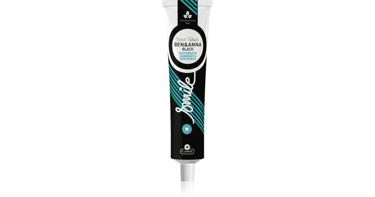 BEN&ANNA Toothpaste Black natural toothpaste with activated charcoal ...