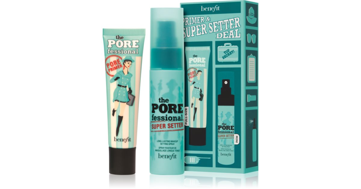 Benefit Primer & Super Setter Deal kit matifiant | notino.be