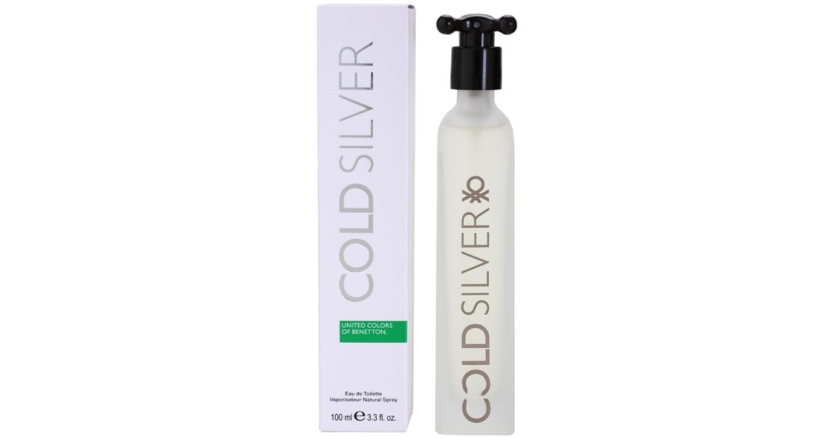 Benetton Cold Silver Eau de Toilette for Men 100 ml | notino.co.uk