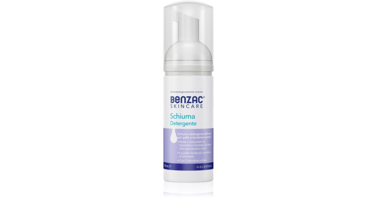 Benzac Purifying Foam Cleanser gentle cleansing foam for the face ...