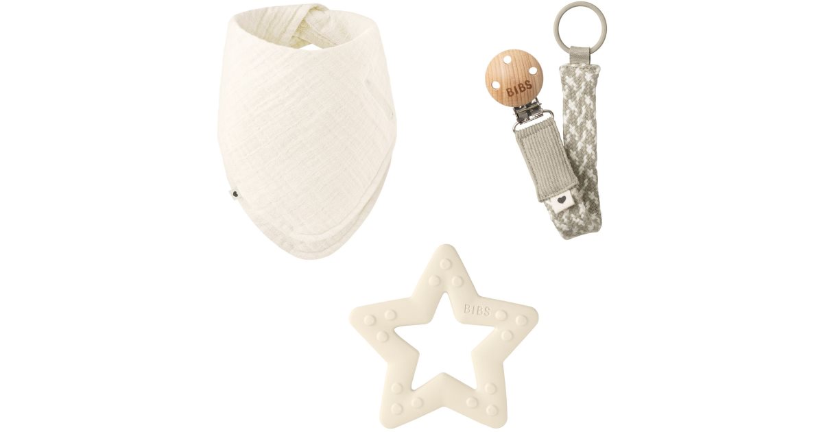 BIBS Baby Gift Set Small coffret Ivory 3+ months (para bebés) | notino.pt
