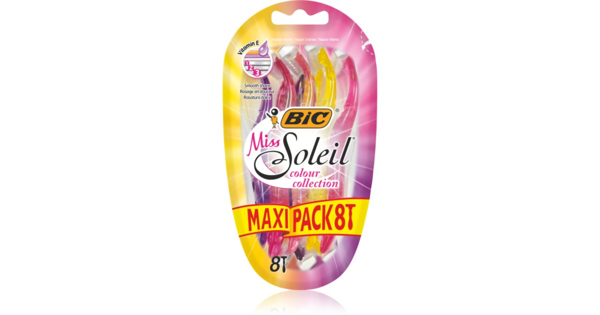 BIC Miss Soleil Color rasoirs jetables pour femme | notino.fr