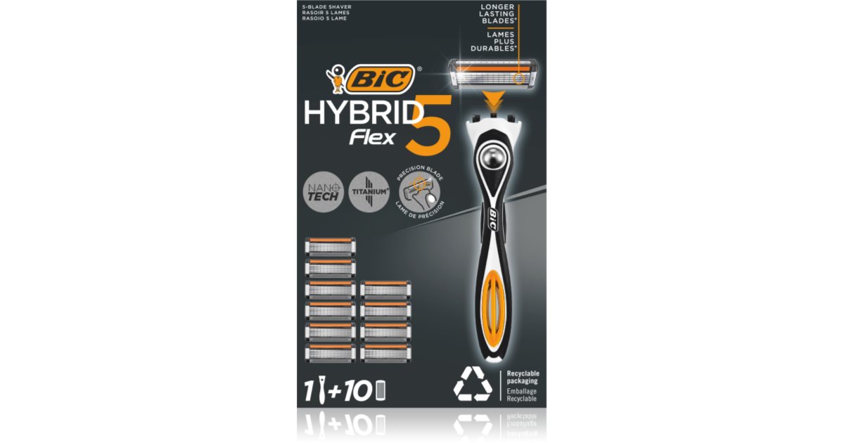 BIC Flex5 Hybrid Razor + Replacement Heads | notino.ie