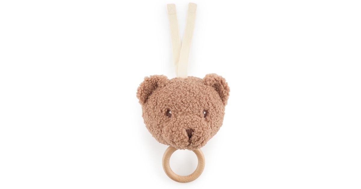Bieco Musical Toy Bear Mika contrast hanging toy with melody | notino.co.uk