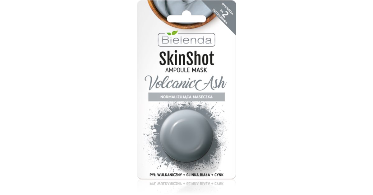 Bielenda Skin Shot Volcanic Ash Normalising Face Mask for Face | notino ...