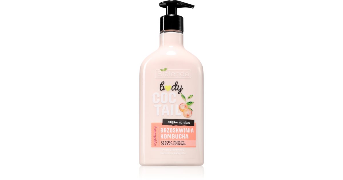 Bielenda Body Coctail Peach + Kombucha Lait corporel hydratant avec ...