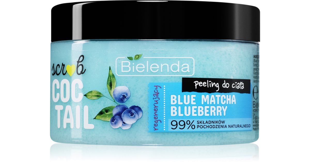 Bielenda Coctail Scrub Blue Matcha + Blueberry Body Scrub with ...