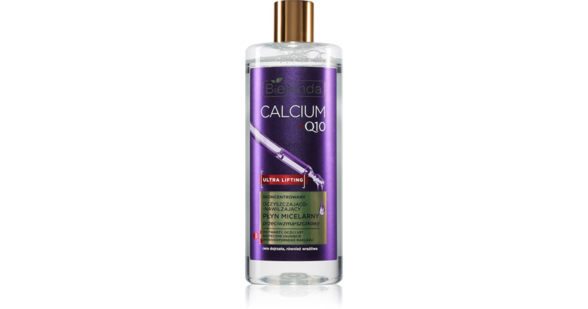 Bielenda Calcium + Q10 Concentrated cleansing and moisturizing micellar ...