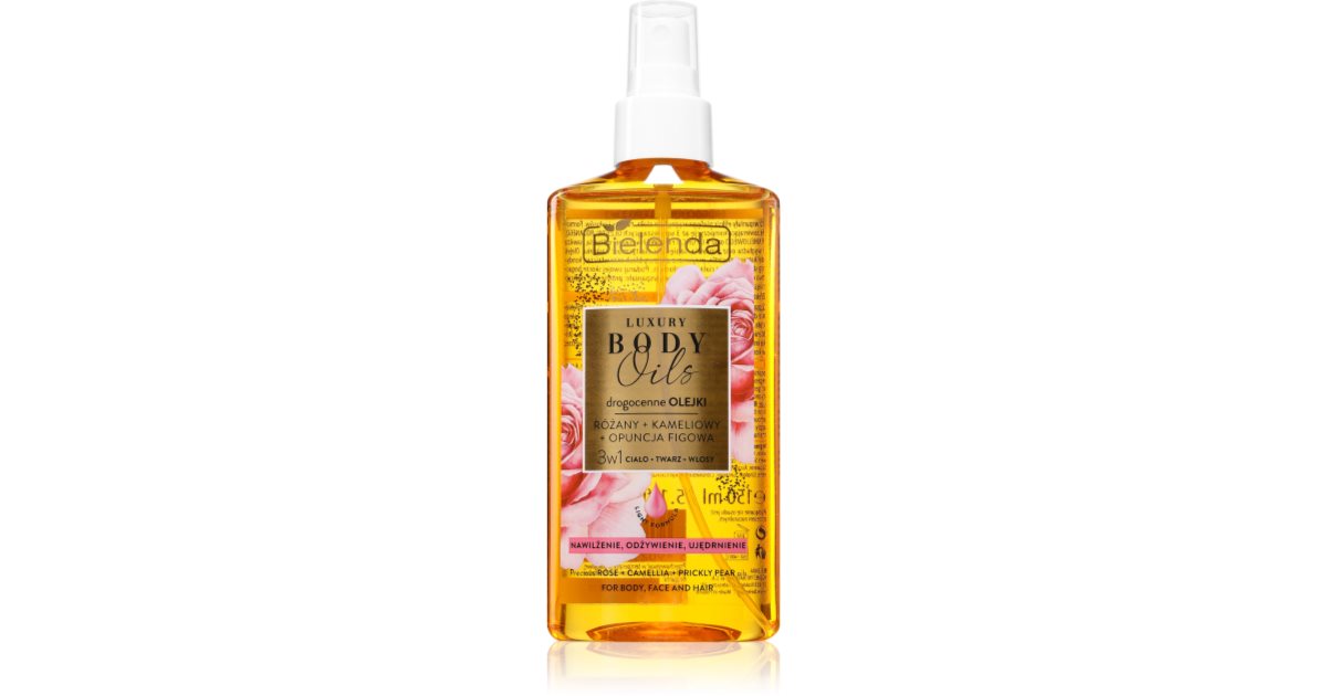 Bielenda Luxury Body Oils Rose + Camellia + Prickly Pear óleo para ...