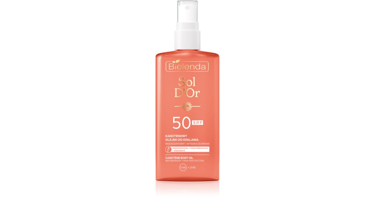 Bielenda Sol D’or olej na opalování ve spreji SPF 50 recenze | notino.cz