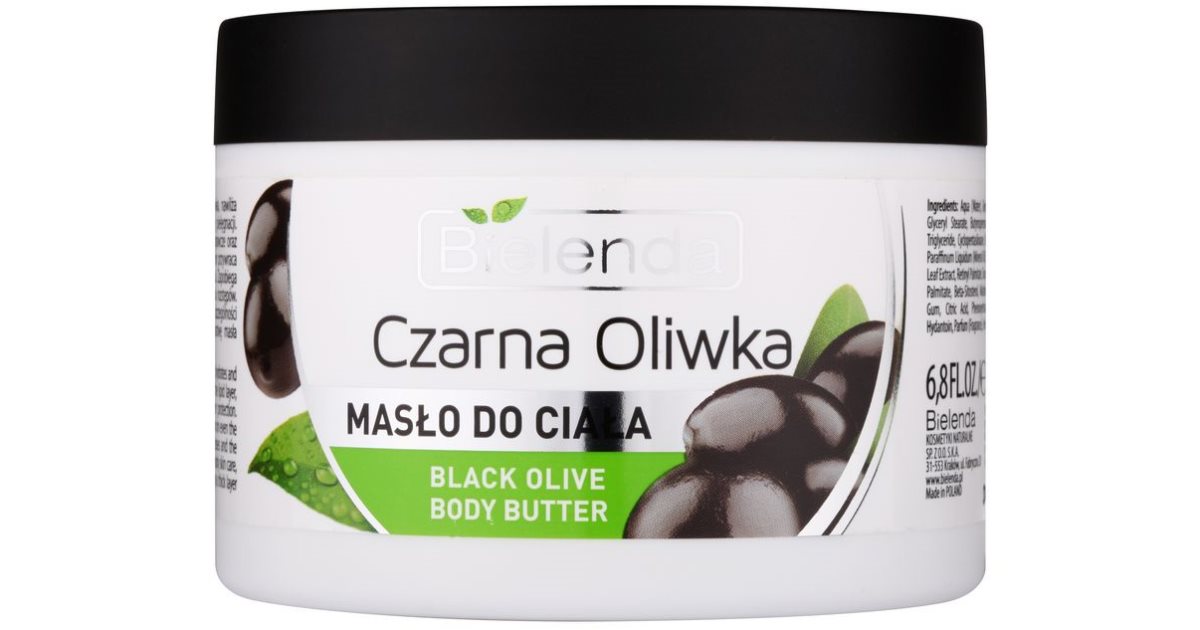 Bielenda Black Olive beurre corporel pour peaux sèches à très sèches ...