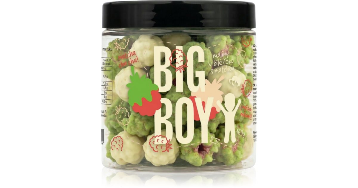 Big Boy Maliny v matcha a bílé čokoládě sušené ovoce v čokoládě | notino.cz