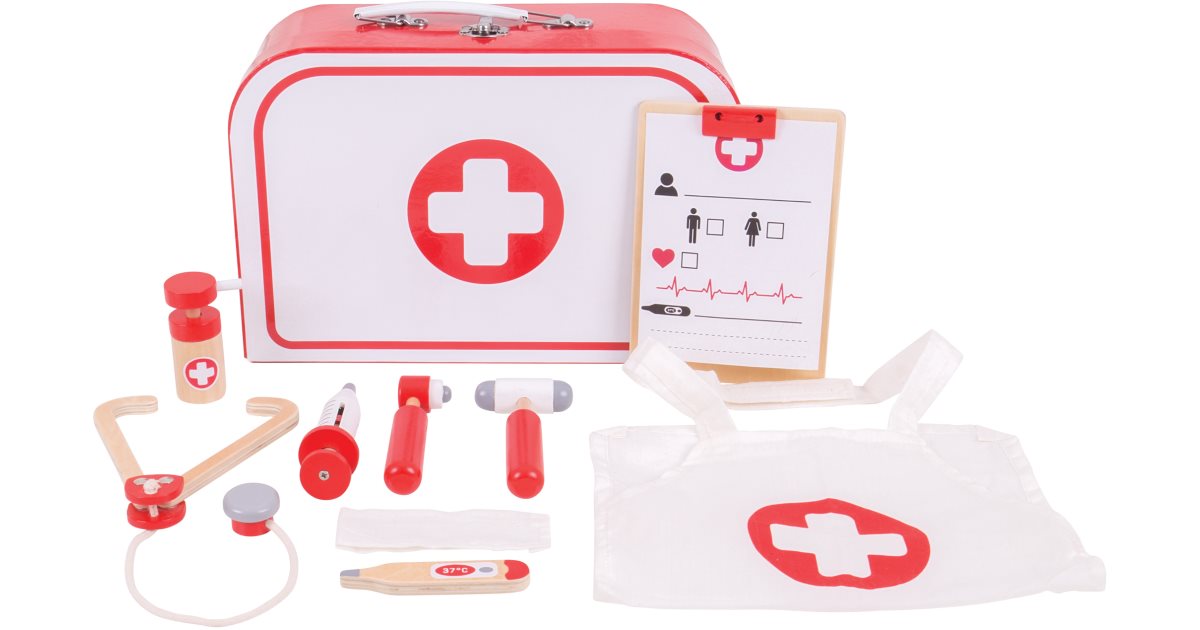 Bigjigs Toys Doctor’s Kit set de jucării din lemn | Notino.ro