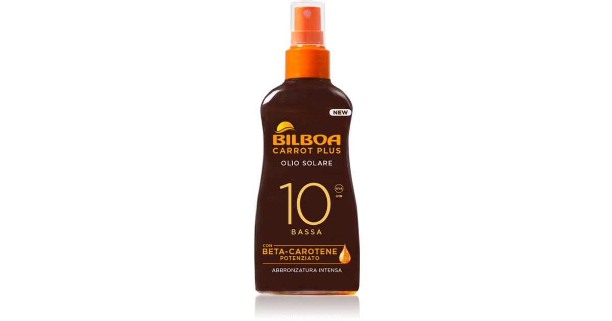 Bilboa Carrot Plus aceite solar rostro y cuerpo SPF 10 | notino.es