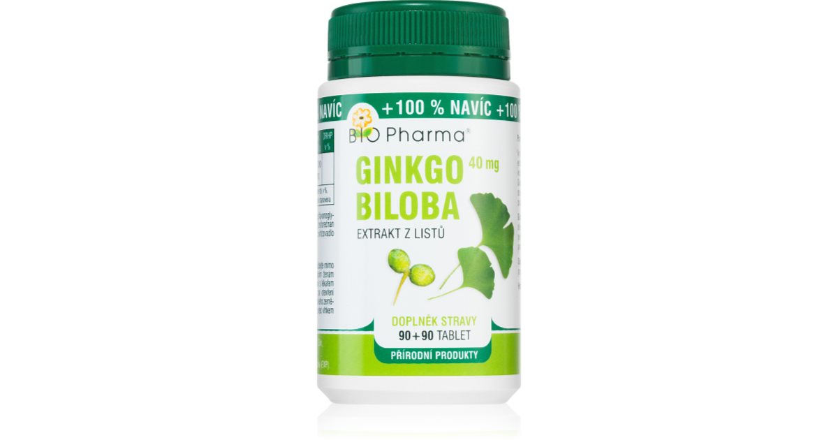 Bio Pharma Ginko biloba 40mg tablety na podporu funkcie mozgu a ...