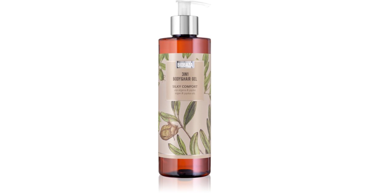 BIOBAZA 3in1 Body&Hair Gel Silky Comfort shampoing, après-shampoing et ...