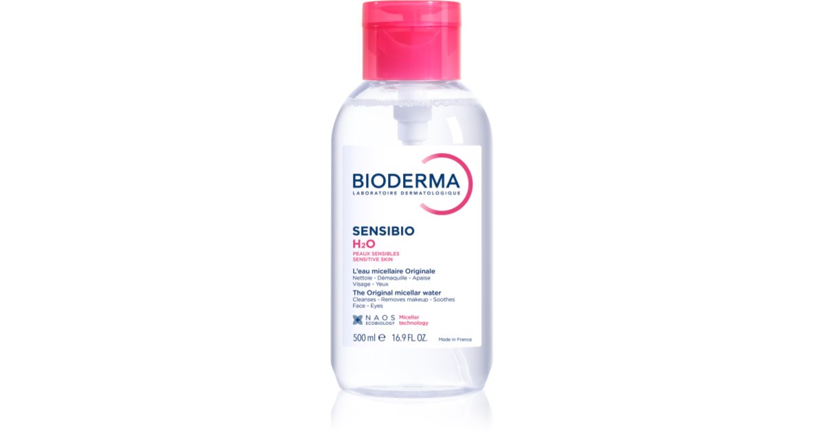 Bioderma Sensibio H2O micellar water for sensitive skin with dispenser ...