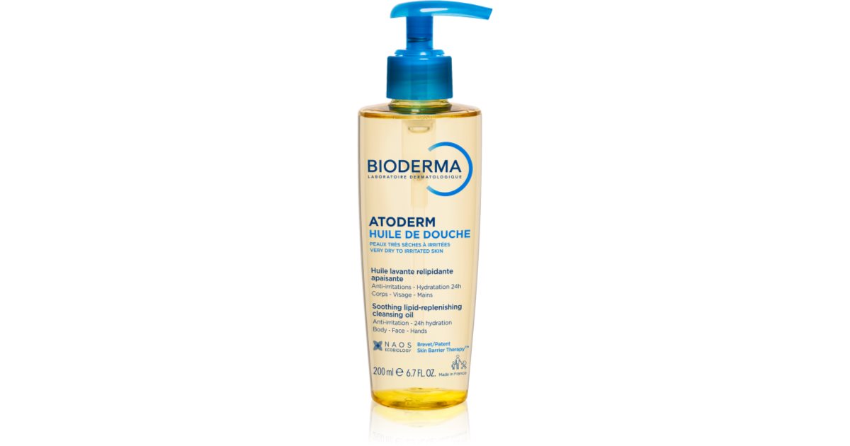 Bioderma Atoderm Shower Oil extra nourishing soothing shower oil for ...