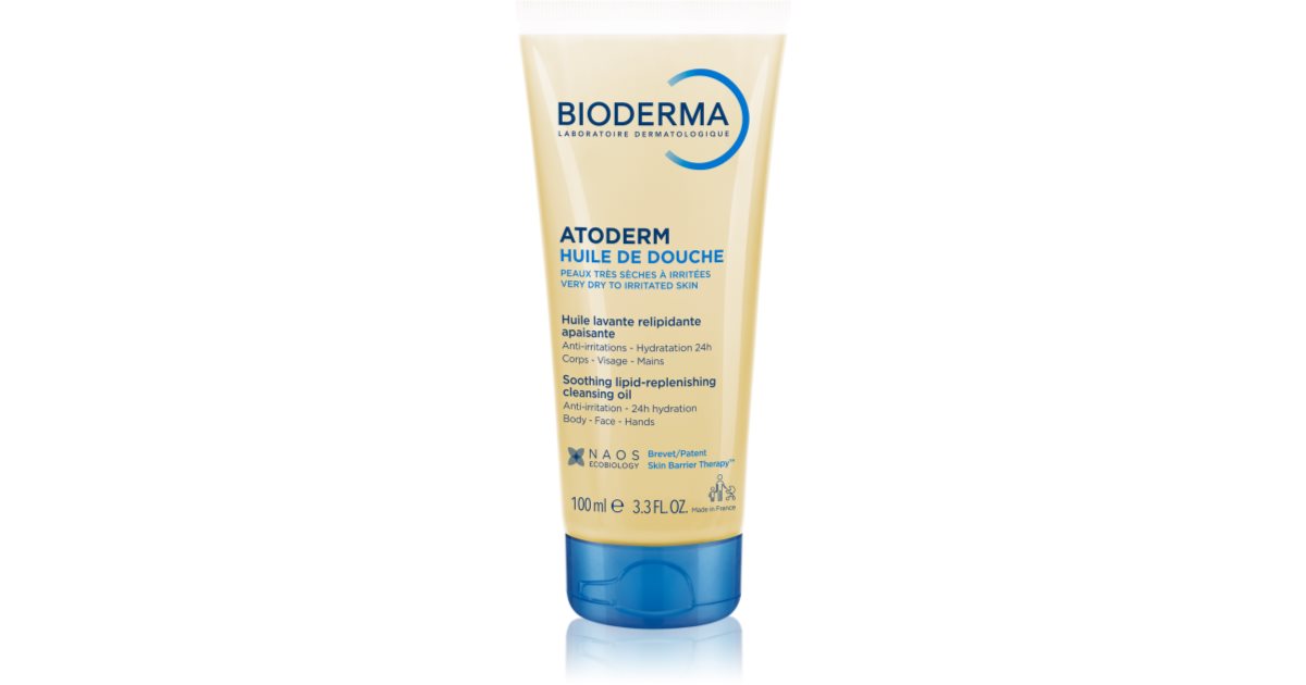 Bioderma Atoderm Shower Oil extra nourishing soothing shower oil for ...