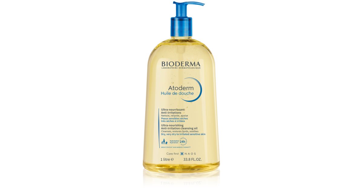 Bioderma Atoderm Shower Oil extra nourishing soothing shower oil for ...