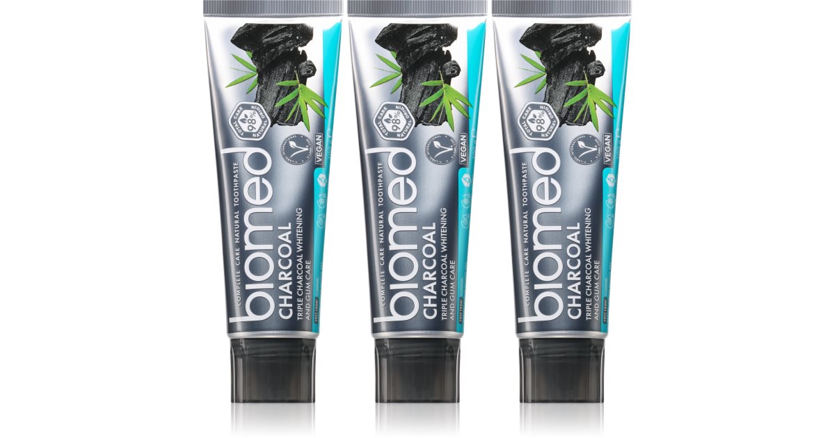 Biomed Charcoal whitening toothpaste with activated charcoal | notino.co.uk