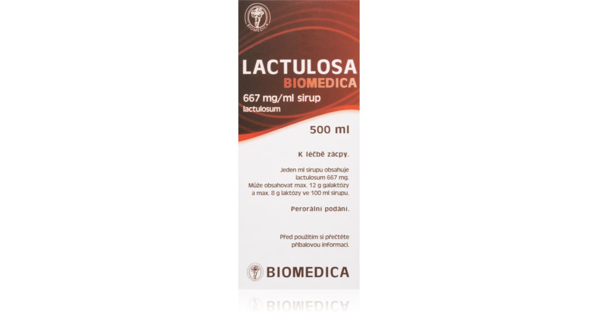 Biomedica Lactulosa 667mg/ml syrup for constipation | notino.co.uk