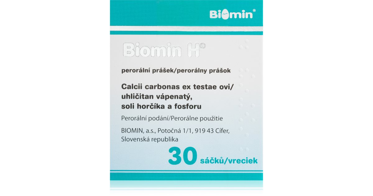 Biomin Biomin H 1110mg/15mg/1,8mg perorální prášek při osteoporóze ...